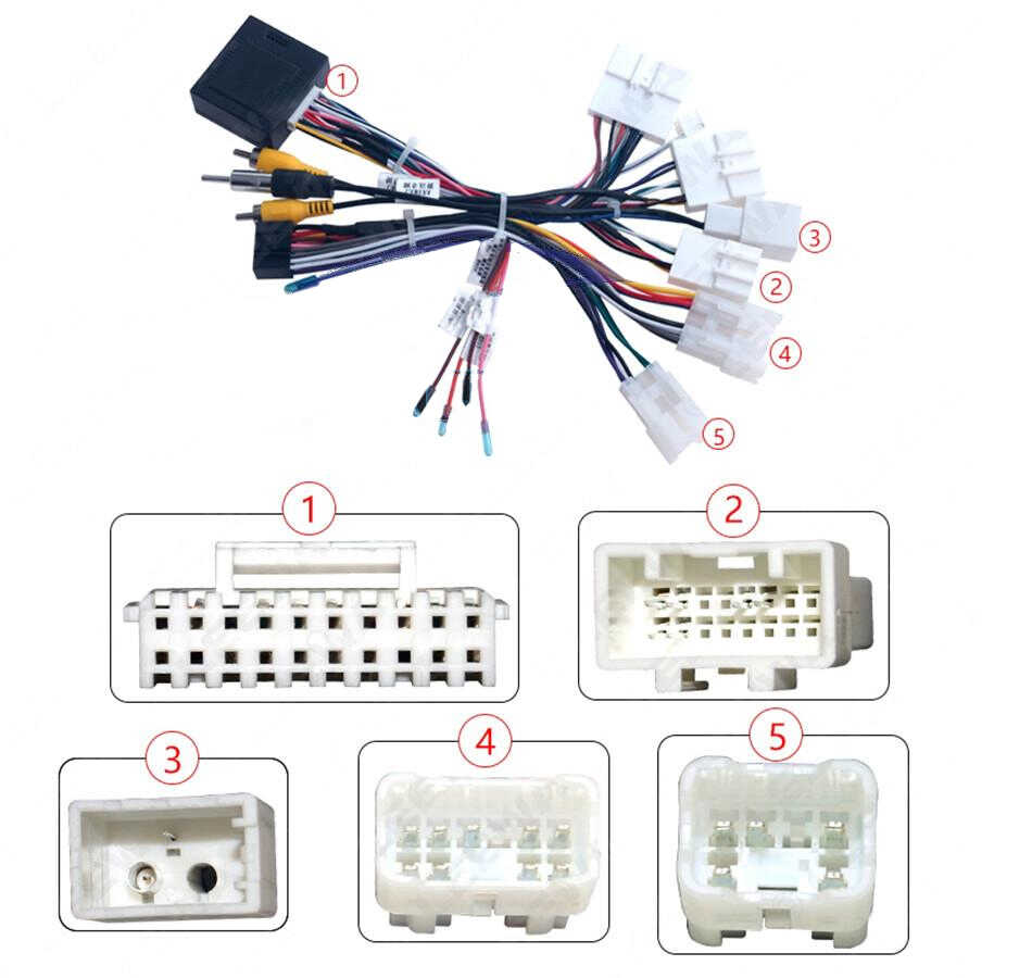 Sony Car Stereo Toyota Radio Wiring Harness - 16PIN Adapter With JBL ...